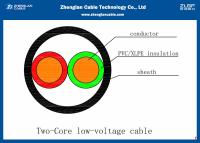 China 0.6/1KV 2 Cores Unarmoured LV Power Cable IEC 60228 （AL/CU/PVC/XLPE）Nominal Section：2*1.5~2*240mm² for sale