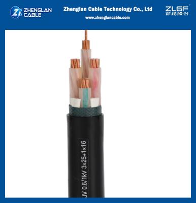 China NA2XRY 0.6/1KV Low Voltage Power Cable 3x25sqmm+1x16sqmm Multicore Cu AL Conductor for sale