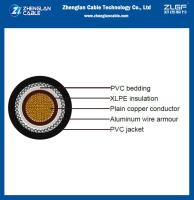 China 0.6/1kv CU/XLPE/PVC/AWA/PVC Low Voltage Power Cable Aluminum Wire Armour 1x630sqmm IEC60502-1 for sale