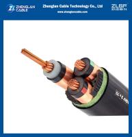 China 3 Core Underground Medium Voltage Power Cables Unarmored LSZH Sheath for sale