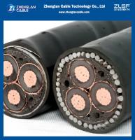 China 33kv SWA LSZH Sheathed Copper Cable Armoured Power Cable BS 7835 3x95sqmm for sale
