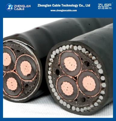 China 33kv SWA LSZH Sheathed Copper Cable Armoured Power Cable BS 7835 3x95sqmm for sale