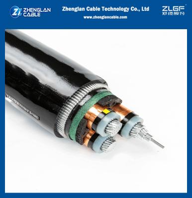 China 6/10kV  XLPE Insulated Power Cable Copper / Aluminum N2XSY NA2XSYSize: 25mm2 35mm2 50mm2 PVC Outer sheath DIN VDE 0276 for sale
