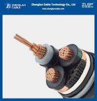 China Three Core 12/20kV  XLPE Cable Copper / Aluminum  Medium Voltage PVC Outer Sheath N2XSY NA2XSY IEC60502,IEC 60228,IEC60332 for sale
