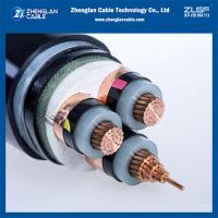 China Galvanized Steel Tape Armour Copper Conductor MV Underground Cable 3 Core for sale