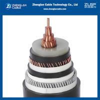 China 8.7/15kv Medium Voltage Power Cable AWA Armored Cable 1x120/16mm2 Cu/SC/XLPE/SC/CWS/PVC/AWA/PVC IEC 60502-2 for sale