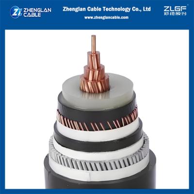 China 8.7/15kv Medium Voltage Power Cable AWA Armored Cable 1x120/16mm2 Cu/SC/XLPE/SC/CWS/PVC/AWA/PVC IEC 60502-2 for sale