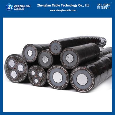 China 12/20KV XLPE Insulated CWS Screened MV Power Cable NA2XSY 1core 1x300/25mm2  IEC60502-2 for sale