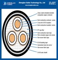 China 6.35/11kV Power Cable Aluminum / Copper XLPE Insulate Underground Steel Wire Armoured Cable Standard AS/NZS 1429.1 for sale