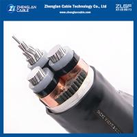 China 8.7/15KV 3x240mm2 AL/SC/XLPE/SC/CTS/PVC Underground Cable Power Cable Unarmored IEC60502-2 for sale