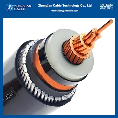 China 12/20KV CU/SC/XLPE/SC/CTS/AWA/PVC 1x150mm2 Single Core Medinum Voltage Armored Power Cable for sale