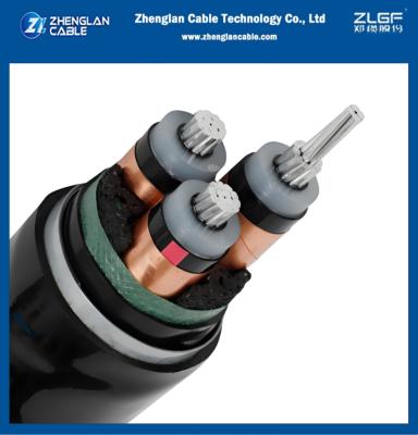 China Aluminum power cable Medium voltage cable 8.7/15kv AL/XLPE/CTS/PVC/STA/PVC 3x70mm2 IEC 60502-2 for sale