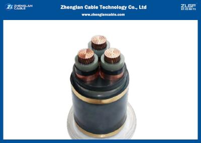 China 18/30KV Armoured MV 3 Cores Power Cable with XLPE Insulated （CU/NYBY/N2XBY）Nominal Section：50~630mm² for sale