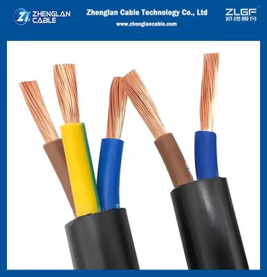 China Flexible PVC Jacketed RV-K Cable 0.6/1KV For Circular Conductor Shape In Industrial Environments for sale
