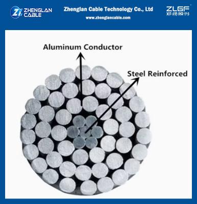 China Cable ACSR Overhead Bare Aluminum Conductor Steel Reinforced Conductor BS 215 for sale