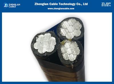 China 0.6/1KV XLPE Overhead Insulated Cable Service Drop Cable 3x25sqmm IEC60502-1 NFC33209 for sale