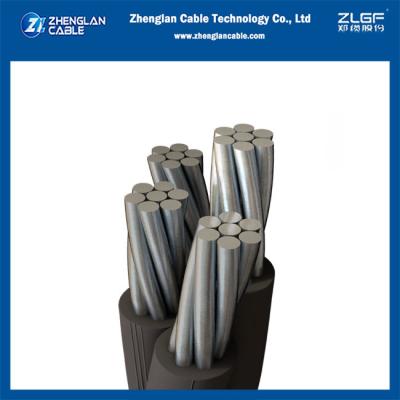 China Quadruplex Neutral Supported Aluminum Cable 1kv Aerial Bundled 3x50/50mm2 Xlpe Insulated for sale