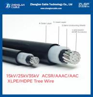 China 15kv AAC AAAC ACSR Conductor XLPE HDPE Insulation Tree Cable 185mm2 NTC 5909 ICEA S121-733 for sale