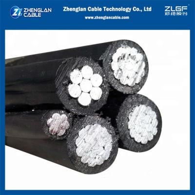 China Aerial Bundled Cable With Public Lighting Cable AAC/XLPE, AAAC/XLPE 3x50+NA1x35+1x16mm2 for sale