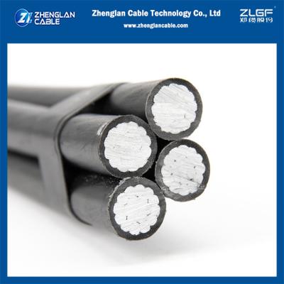 China AL/XLPE Quadruplex Overhead Service Cable Aerial Bundled Cable 4X35MM2 for sale