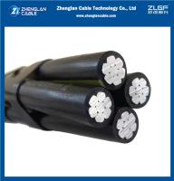 China 0.6/1kv Overhead Insulated Cable AAC/XLPE+AAAC/XLPE 3Cx50+1x50sqmm ABC Cable for sale