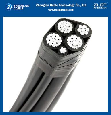 China AL/XLPE Insulation Low Voltage Aerial Bundle Conductor ABC Cable 3x25 54.6 16mm2 NFC 33-209 for B2B Purchasing for sale