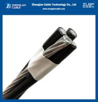 China 1/0 AWG POLY / ALUMINIUM QUADRUPLEX CABLE 19 STRANDS ICEA S-76-474 for sale