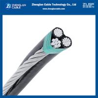 China 1KV Triplex Aerial Bundled Cable AAC/XLPE+bare ACSR Neutral 2x1/0AWG+1/0AWG ASTM S76-474 for sale