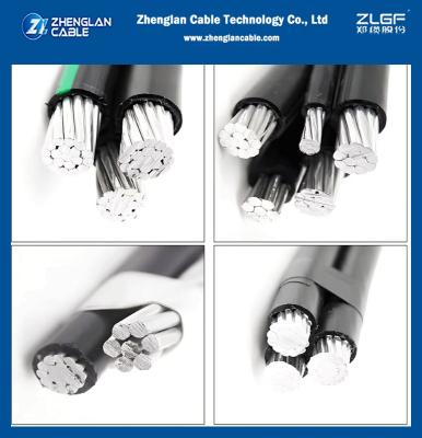 China Overhead Insulated Cable XLPE 0.6/1kV NFC 33-209 AAC/XLPE+ AAAC /XLPE 3X70mm2+54.6mm2 for sale