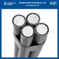 China 1KV Overhead Insulated Cable XLPE Insulated Aerial Bundled Cable 4x16mm2 NFC33-209 from Factory for sale