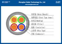 China Four Core Armoured Power Cable IEC 60502-1 With Mechanical Protection(NYBY/N2XBY/STA) for sale