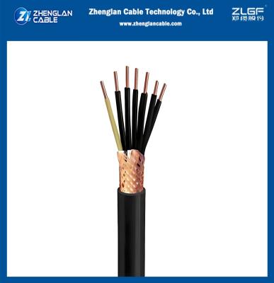 China 0.6/1KV CU/PVC/PVC 7x2.5 Sqmm Control Cable With Copper Wire Braided Shield IEC60502-1 for sale