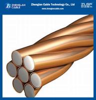 China CCS Copper Clad Steel Conductor Wire 40% 30% Conductivity Copperweld  ASTM B227 for sale