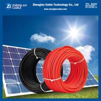 China XLPO Black Photovoltaic Solar Cable 4mm2 AC1KV / DC1.5KV 200M / ROLL H1Z2Z2-K for sale