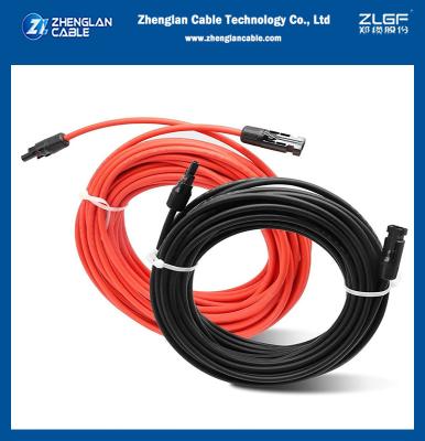 China Cu Solar Pv Cable Dual Cores 2.5mm 4mm 6mm 10mm for sale