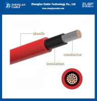 China Solar Cable DC1.5KV Tinnd Copper/xlpo/xlpo 1x6mm2 Black & Red Photovoltaic Solar Cable  H1Z2Z2-K for sale