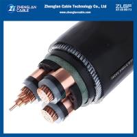 China 6.35/11KV 3x50mm2 CU/SC/XLPE/SC/CTS/PVC/SWA/PVC MV copper cable armored type Medium voltage power cable for sale