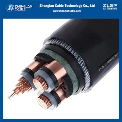 China 6.35/11KV 3x50mm2 CU/SC/XLPE/SC/CTS/PVC/SWA/PVC MV copper cable armored type Medium voltage power cable for sale