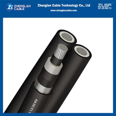 China 18/30KV 3x1x150mm2 Câble aluminium tripolaire HTA  torsadé XLPE isolé, gainé PE for sale