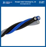 China Triplex Aluminum Cable 2x50+50 mm2 Insulated Neutral AAC/XLPE+AAC/XLPE 0.6/1kv Aluminum Conductor XLPE insulation NBR 8182 for sale
