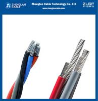 China Triplex Aluminum Cable 2x50+50 mm2 Insulated Neutral AAC/XLPE+AAC/XLPE 0.6/1kv Aluminum Conductor XLPE insulation NBR 8182 for sale