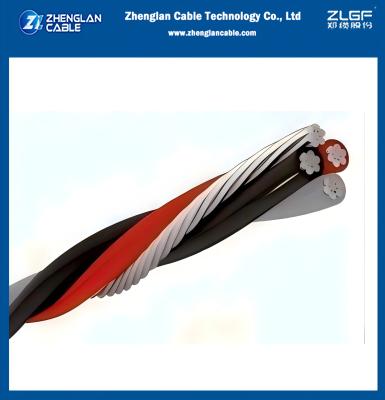 China Quadruplex Aluminum Cable 3x70+70 mm2 Bare Neutral –AAC/XLPE+AAC 0.6/1kv Aluminum Conductor XLPE insulation NBR 8182 for sale