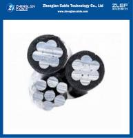 China 0.6/1kv Aerial Bundled Cable AAC/XLPE+AAC/XLPE+AAAC phase cable with xlepe insulation and neutral cable is bare 2x2/0+2/0AWG for sale
