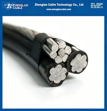 China 0.6/1kV Low Voltage Aluminum phase cable Alloy Aluminum Neutral cable XLPE insulation 2x4+4AWG ASTM for sale