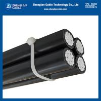 China 1kV ABC Aerial Bundled Cable 4×25 NFC33-209 LV Overhead Bundled Conductor without Supporting Core for sale