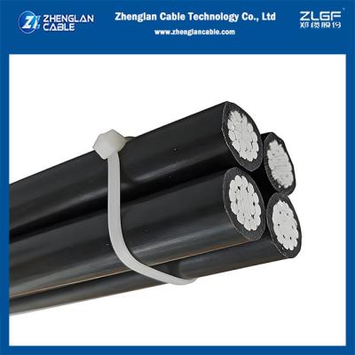 China 1kV ABC Aerial Bundled Cable 4×25 NFC33-209 LV Overhead Bundled Conductor without Supporting Core for sale