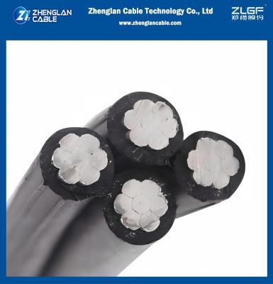 China 0.6/1kV ABC cable 3x35mm2 AAC/XLPE+1x50mm2AAAC/XLPE – High Tensile Weatherproof Overhead Distribution ABC Cable for sale