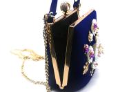 China Women Evening Clutch Handbag With Paste Diamond Flower OEM ODM for sale