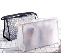China Women Transparent Cosmetic Bag with zipper EVA PVC OPP Material for sale