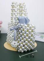 China Hand Weaving Pearl Beaded Handbag Fashion Crochet white silver Color OEM ODM for sale
